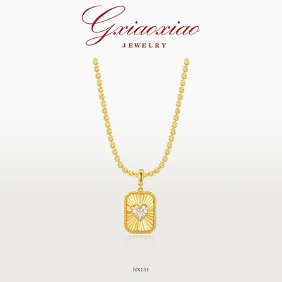 GXIAOXIAO【鎏金矢心】项链