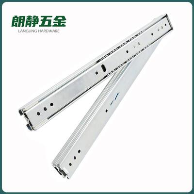 代替IDC09中载型35系列三节304不锈钢滑轨常开保持互锁线性滑轨