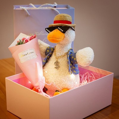 正版复读鸭怼人玩具毛绒沙雕学舌鸭会说话的鸭子公仔玩偶圣诞礼物