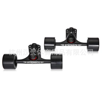 四轮滑板7inch舞板铝镁合金长7英寸支架P桥 70x51mm轮子 套装