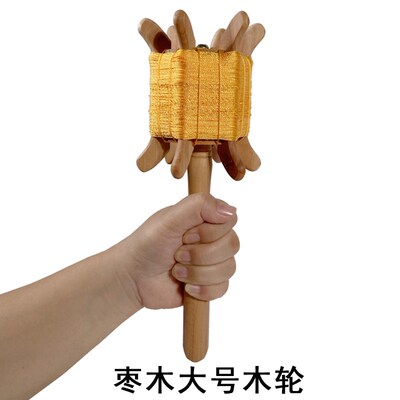 潍坊风筝线轮 传统手工木轮风筝轮 传统风筝放线轮 实木六角轮