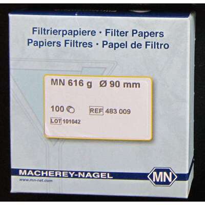德国MN中速无磷滤纸MN619G系列直径90mm型号483009