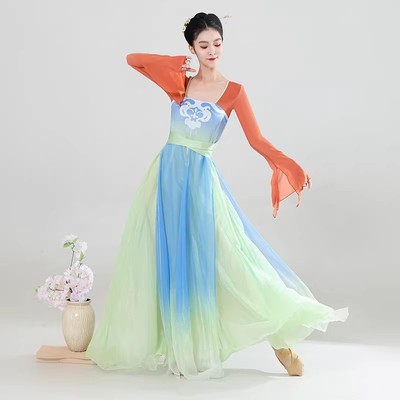 古典舞蹈服飘逸仙气纱衣汉唐舞服