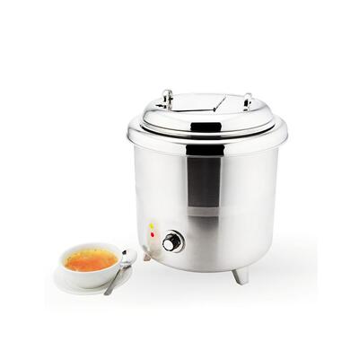 新力士不锈钢电暖汤煲电子暖汤煲87328自助餐汤炉酒店用隔水锅