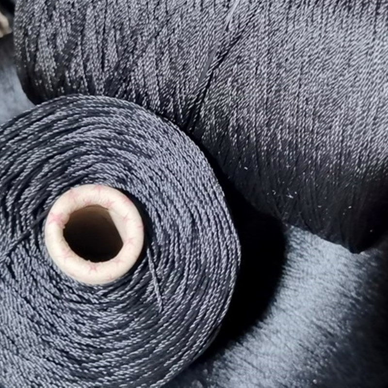 服装商标绳黑色吊牌绳丙纶线吊卡绳涤纶线尼龙线黑色三股绳1000米