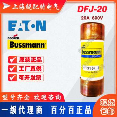 DFJ-20管式保险丝 600V20A 巴斯曼BUSSMANN快速熔断器
