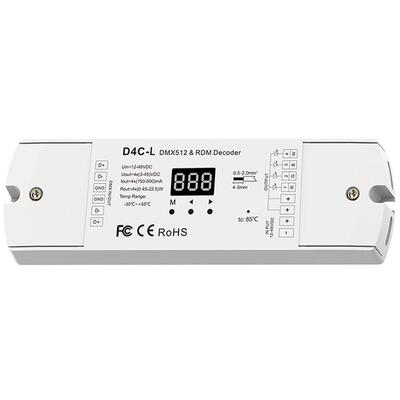 D4C-L 4通道恒流DMX512 RDM解码器 4*3-45V350-1200ma 216W数显