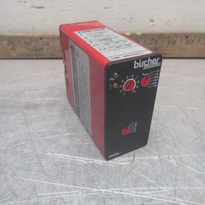 BIRCHER AG TRAB230AC CH8222 SAFETY RELAY TIMER NEW SURPLUS O