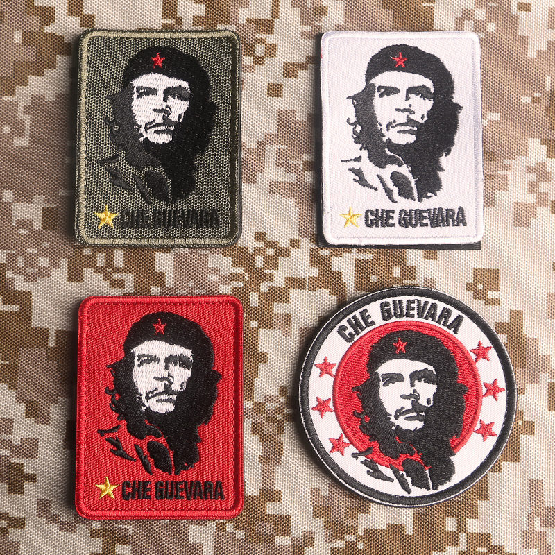 切格瓦拉头像布标刺绣魔术贴臂章徽章军迷个性图案背包服装帽子