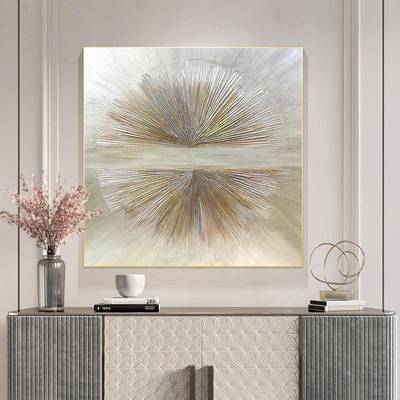 大芬村手绘油画抽象客厅装饰画简约轻奢入户玄关挂画高级感挂画