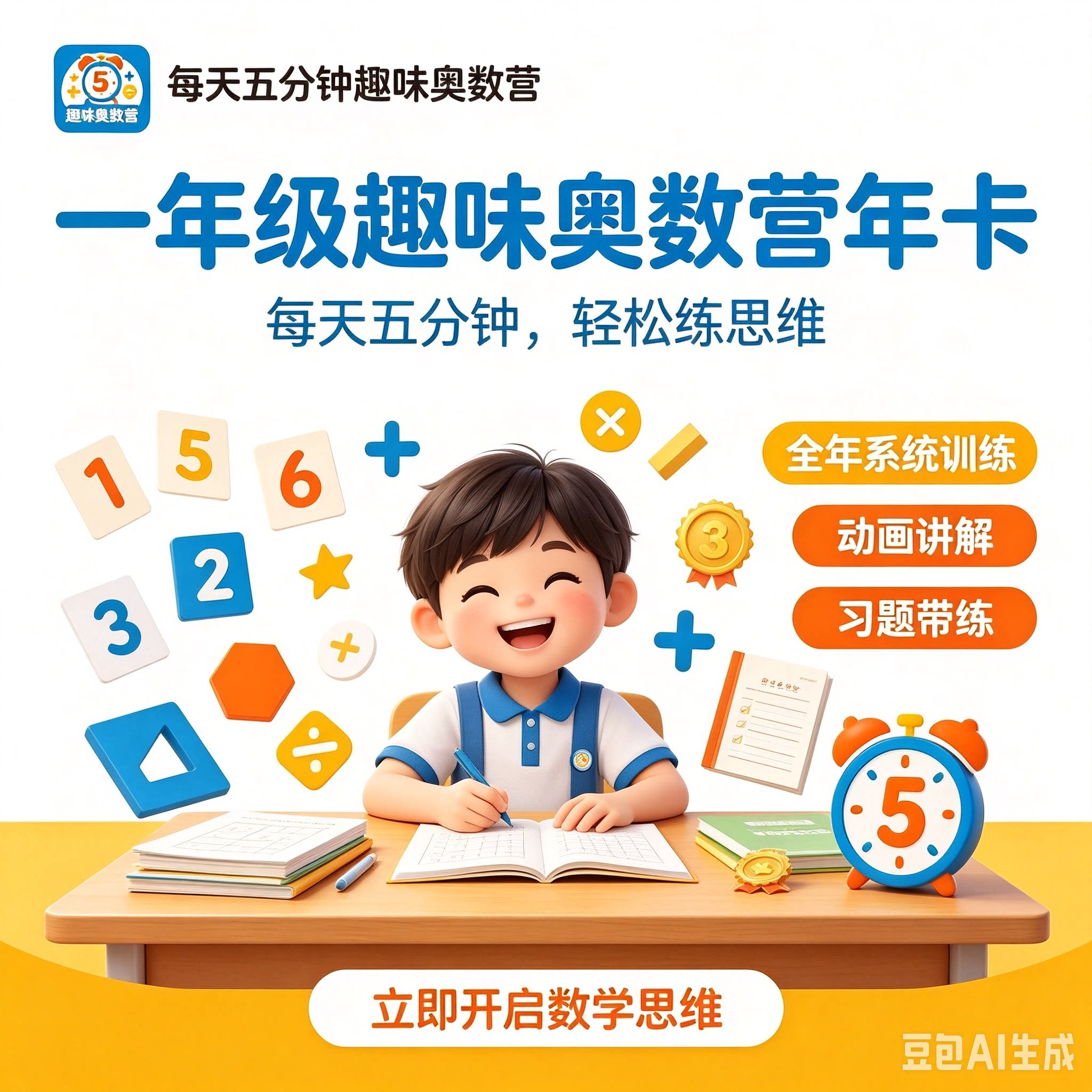 一年级趣味奥数会员卡