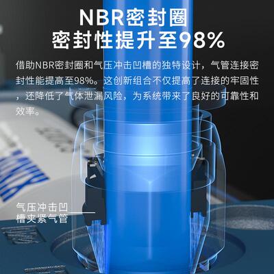 软管管气动气快速接头PC8-02270型直通铜白色气动接头快插接头