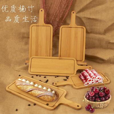 跨境木托盘长方形鸡牛排烘焙萨木板炸托盘品级家披UDN用网红食餐