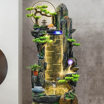 假山流水喷泉摆件客礼落地循环水加湿景观装饰店铺开厅业品