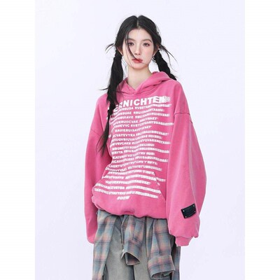 AONW春秋新款国潮牌美式复古字母