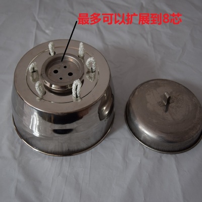 老北京铜火锅炖肉煲燃料罐空罐替代燃气不锈钢环保油盒芯8芯油炉