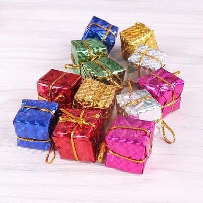 Dressing Christmas 2.5cm Laser Gift Pack Pendant Party 吊坠