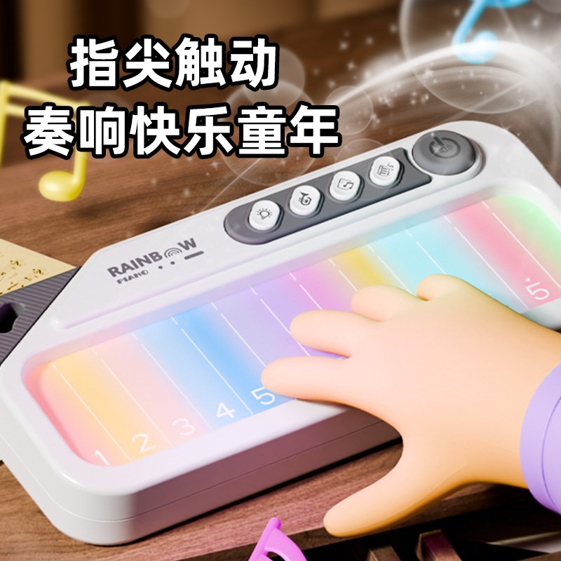 儿童电子琴女孩初学触屏迷你小钢琴可弹奏乐器3口袋音乐键盘玩具6