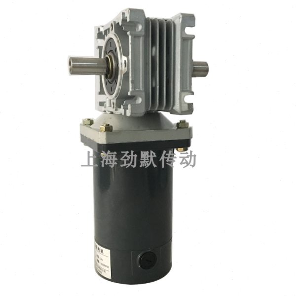 RV30蜗轮减速机12V 24V 60W直流涡轮蜗杆减速电机直角中空电机