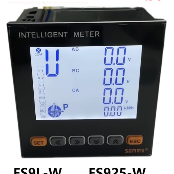 ES9L-W电表SOMMY中大AI-ES925-W三相电流多功能表光伏中联数显表
