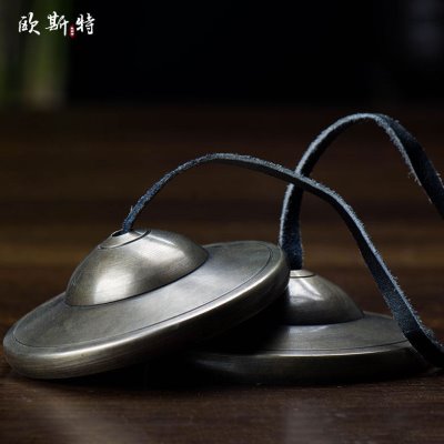 碰铃摆件 尼泊尔铜手工仪轨打击乐器便捷式铃钹民族乐器碰钟撞铃
