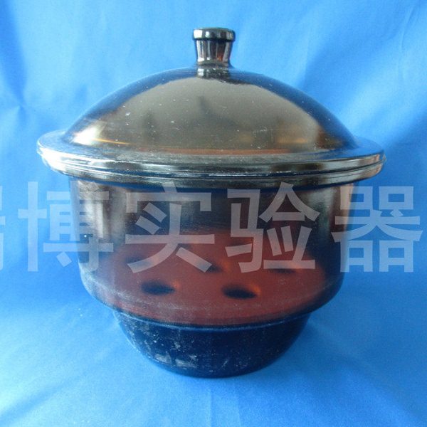 400mm棕色玻璃干燥器 附瓷板