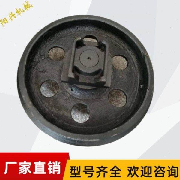 福田雷沃60-7 65V8引导轮斗山55导向轮挖机涨紧轮油缸拖链轮地轮