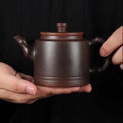 紫陶壶名家泡茶壶手工凤鸣壶家用茶具紫砂大容量茶壶230ml建水壶
