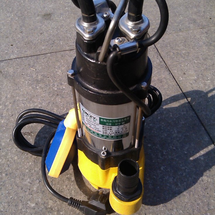 浪奇370W750W带浮球全自动家用不锈钢污水泵潜水泵化粪池220V铜芯