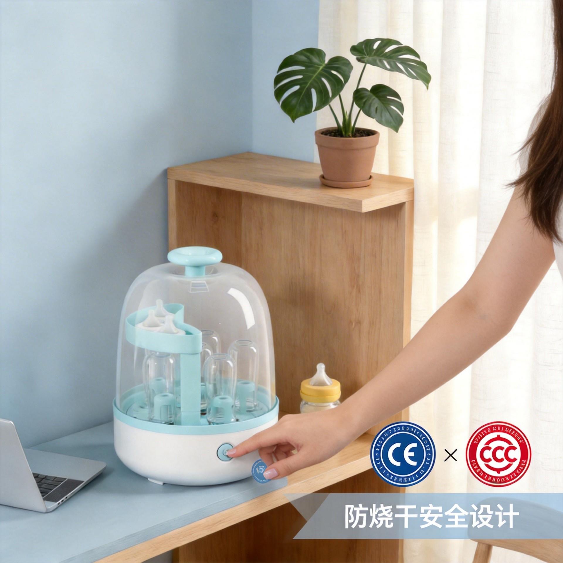 多功能不锈钢蒸汽消毒锅婴幼儿童奶瓶消毒器高温防干烧鲸之爱B321