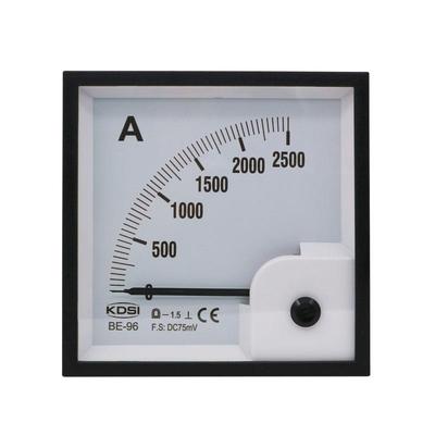 供应KDSI指针式直流电流表BE-96DC75mV2500A接分流器使用