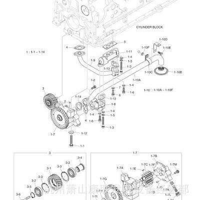 65.96601B0019机油吸入管垫片L136T斗山