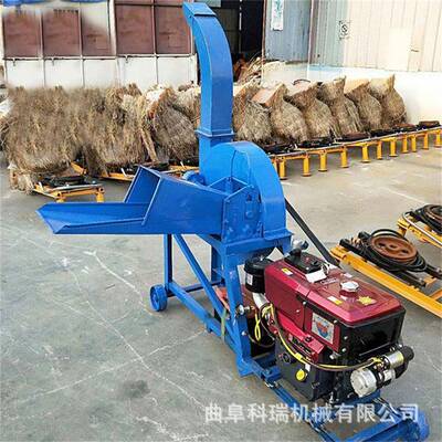 切6.8吨喷铡草机柴款干丝湿两用喂牛羊揉打草机养殖WDL场草油机