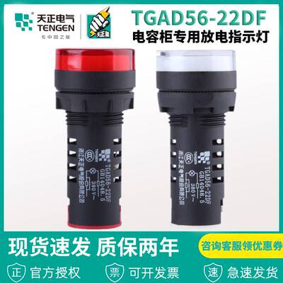 TENGEN天正 TGAD56-22DF电容柜专用放电指示灯放电装置信号灯380V
