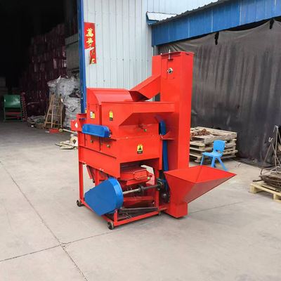 自动提升喂料花生剥壳机去皮脱粒机双剥双提花生米脱粒机脱壳机