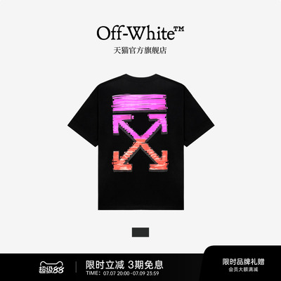 OFF-WHITE™ 情侣装2026新款潮牌中长款宽松短袖T恤半袖男女同款