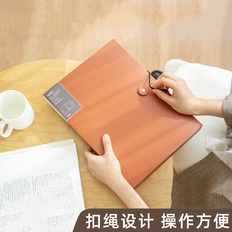 党建档案盒文件资料盒加厚塑料办公用抽取式透明资料盒a4带标签