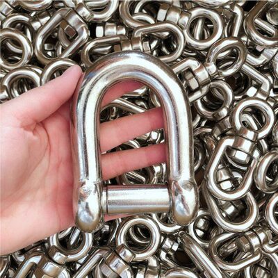 滨州腾达 304不锈钢M20沉头卸扣内六角U型卸扣M20 承重3000kg