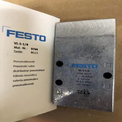 FESTO气控阀VL-5-1/8-1/4-1/2-3/8-B9764 14294 9199 31000 14952