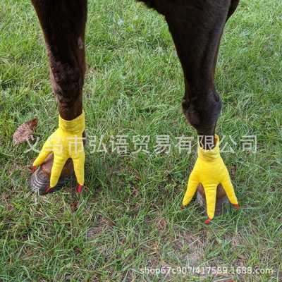 新款Chicken Feet For Horse 马蹄鸡脚老虎恐龙脚套袜宠物袜