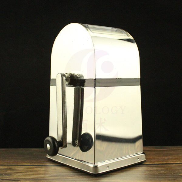 酒术不锈钢手摇碎冰机家用鸡尾酒颗粒碎冰器商用手动刨冰机冰沙机