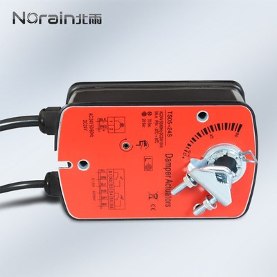 弹簧复位角行程执行器开关型电动风门驱动器阀门两线控制机构220V