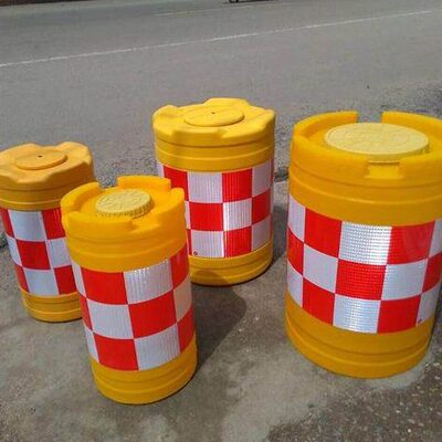 施通设交滚水马注水塑料隔离桶d0860墩0防撞塑吹塑路障0现货桶