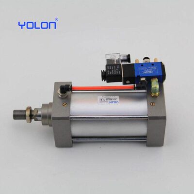 气缸电磁阀组合 SC/SCJ/SCD可调行程气缸 双出杆气缸 定制气缸