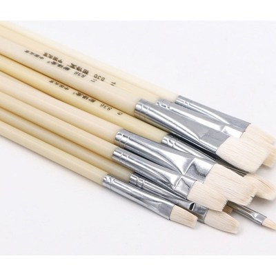 榭得堂新836羊毛短杆平峰画笔F谢得堂羊毫水粉水彩 油画笔