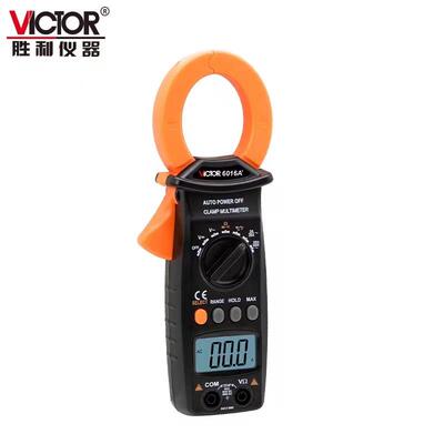 高精度数显数字电流测试表VC6016A钳形万用表0.01~600A带温度测试