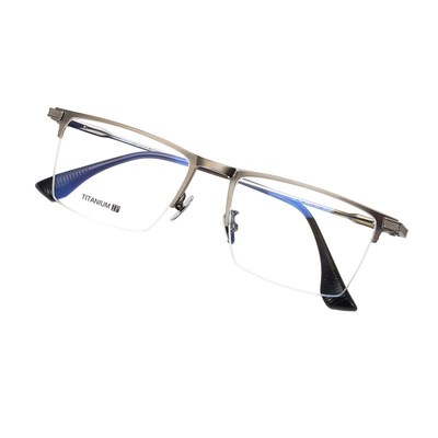 复古半框纯钛近视眼镜架男士新款CH5269成品光学眼镜框一件代发