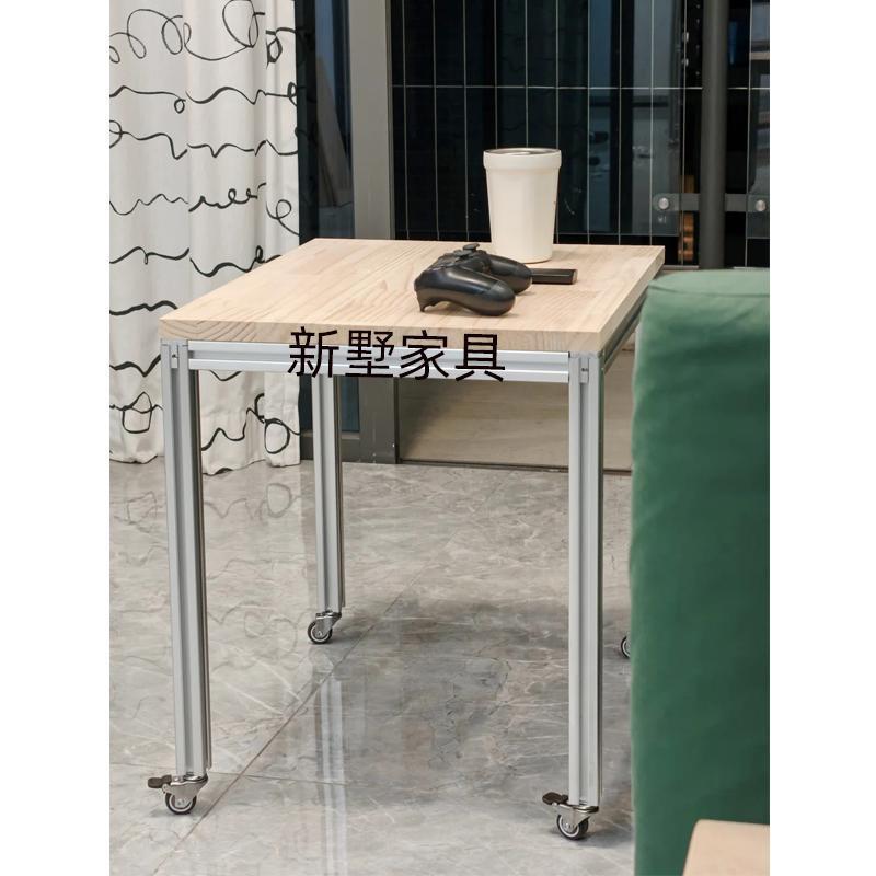 日式铝型材置物架家用落地收纳架子扫地机器人架下空式高脚架花架