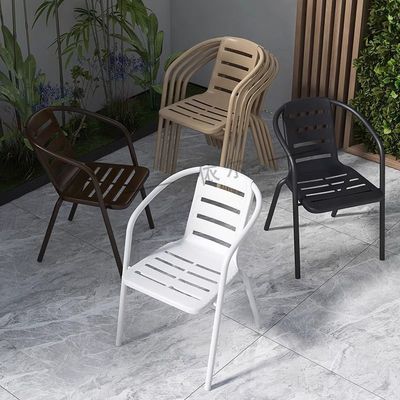 新款户外围椅庭院办公椅子阳台棋牌简约靠背椅可折叠室外客厅休闲