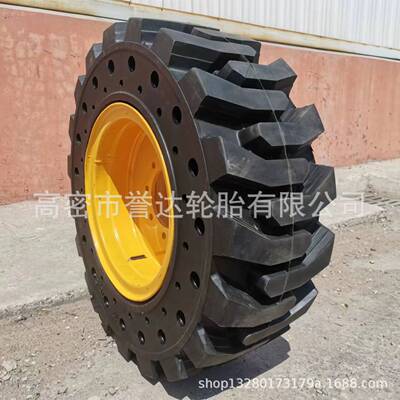 33x12-20实心轮胎10-16.512-16.5滑移式实心胎登高车可配钢圈